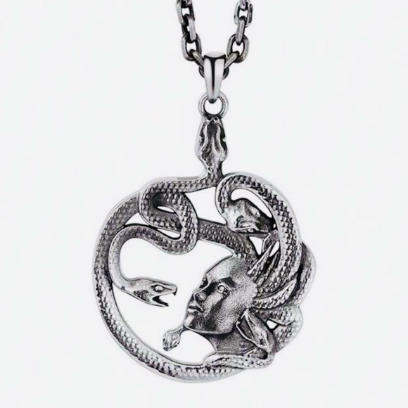 Jewelry | Medusa Medallion Gorgon Snake Serpent Hair Monster Creature ...